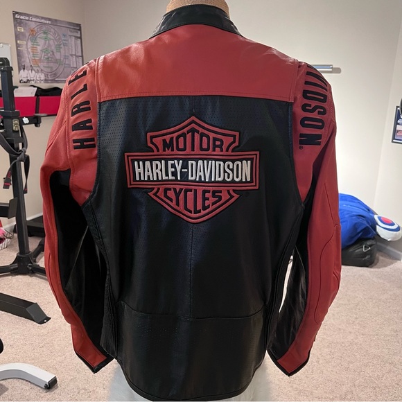 Harley-Davidson | Jackets & Coats | Epic Leather Perforated Harley Davidson Jacket With Armor ...